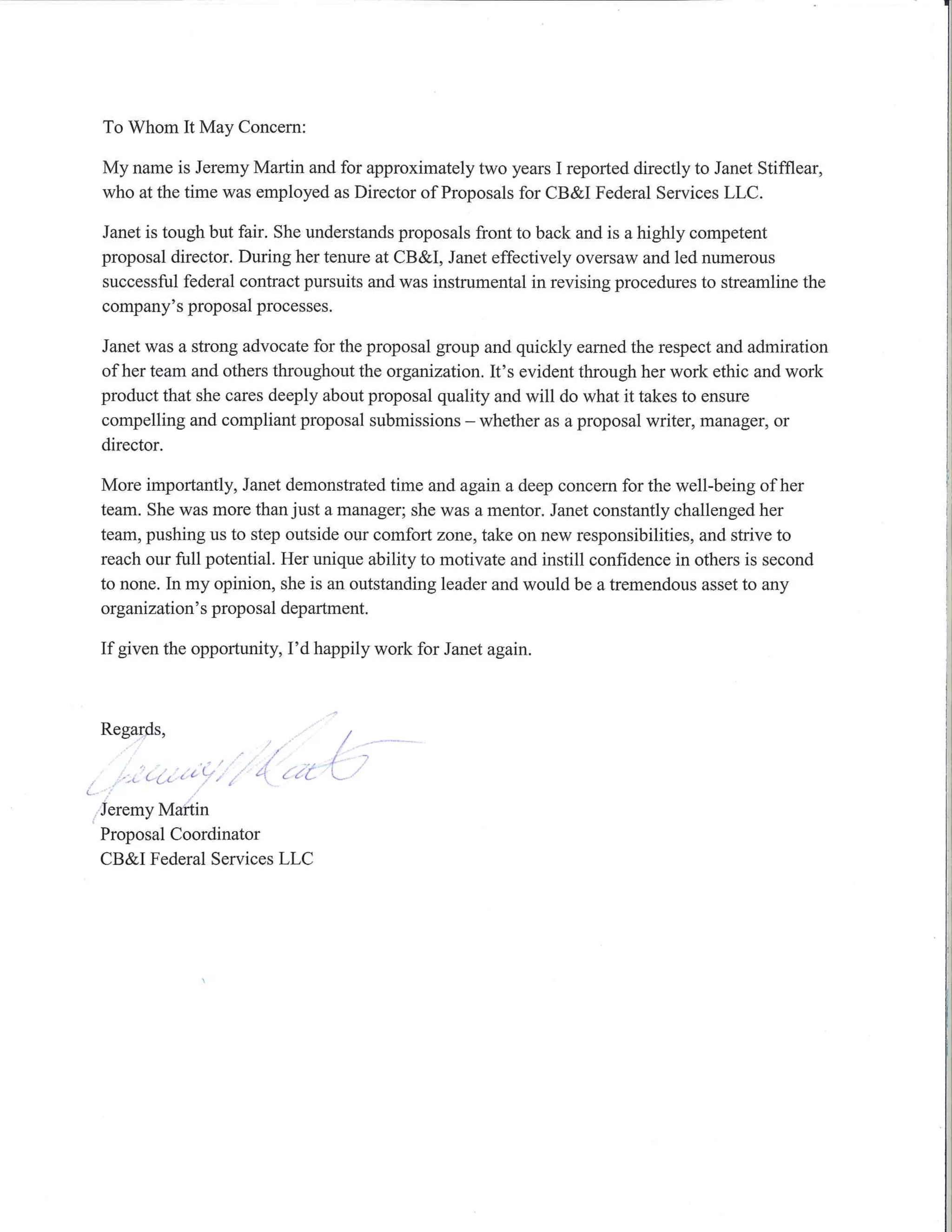 06-Letter of Rec from Jeremy Martin | PDF