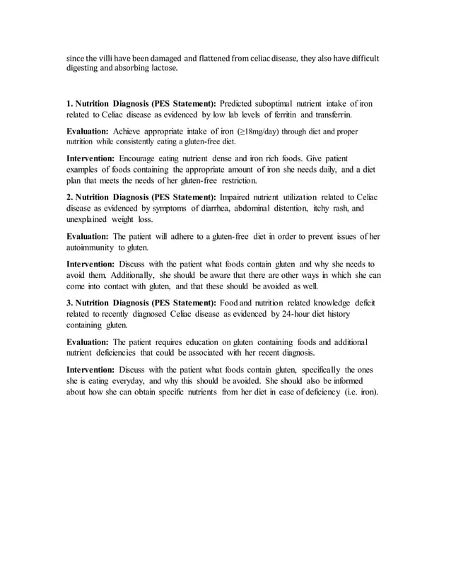 Celiac Disease Case Study | DOCX | Digestive Disorders | Diseases and ...