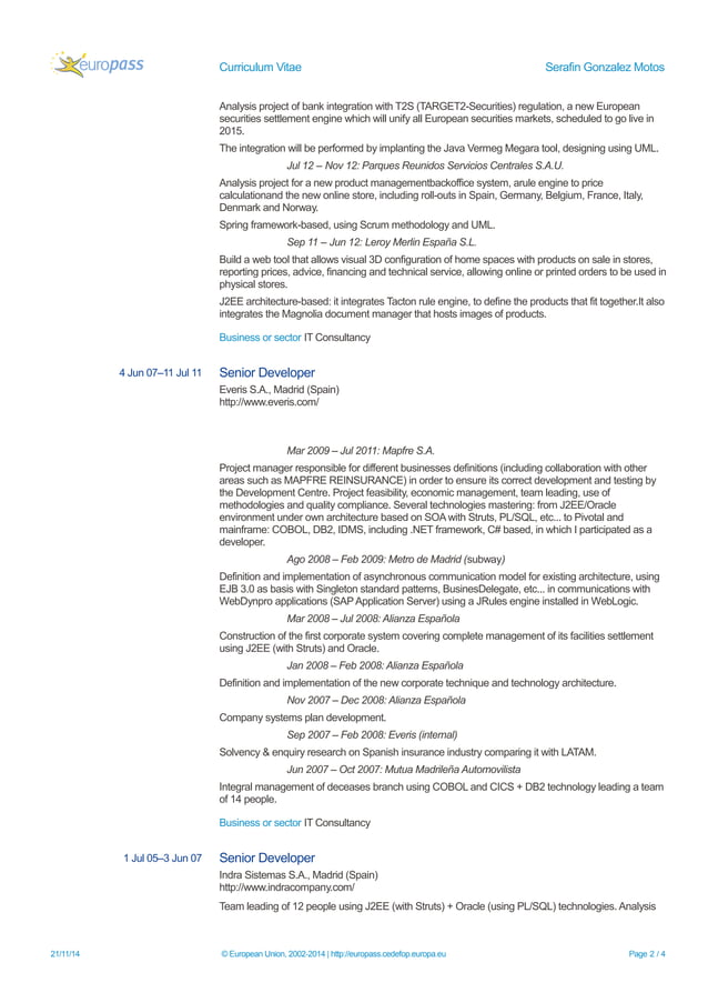 Serafin Gonzalez Motos - Curriculum Vitae | PDF | Web Development | Internet