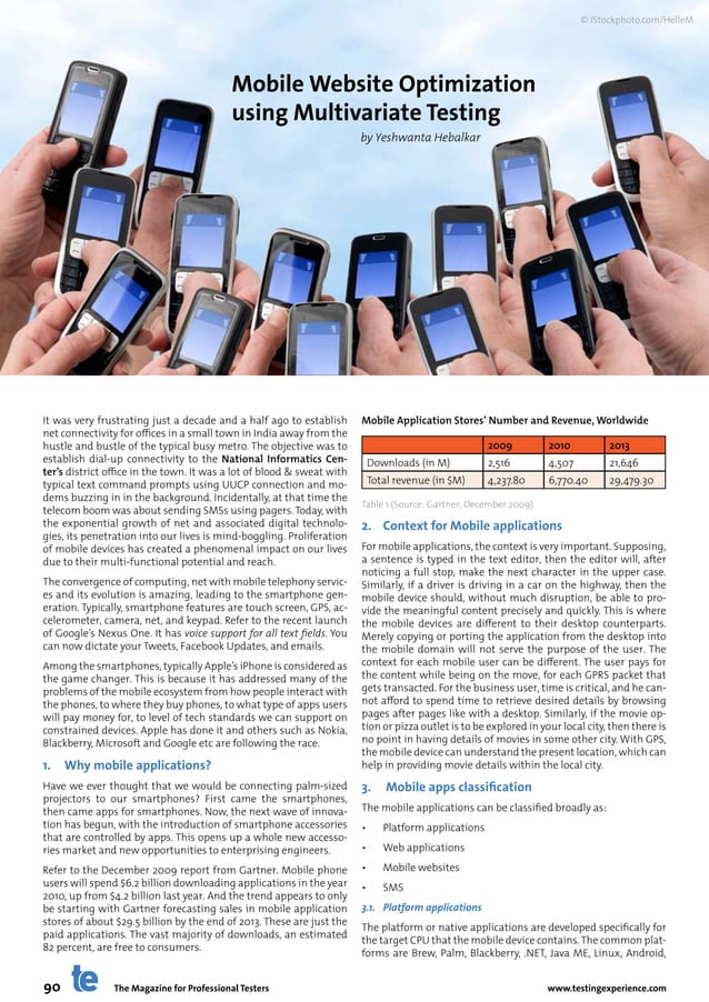 Mobile Website Optimization | PDF