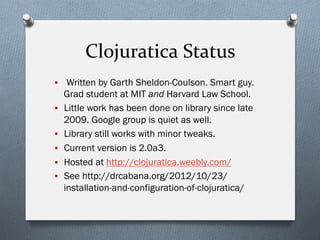 Clojuratica - Mathematica and Clojure | PPT