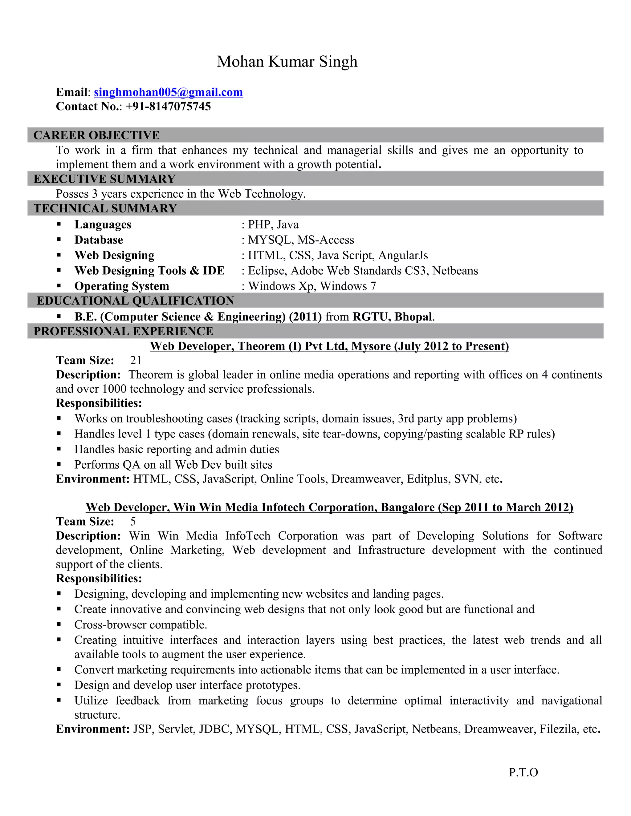 mohan_updated_resume_2014 | PDF