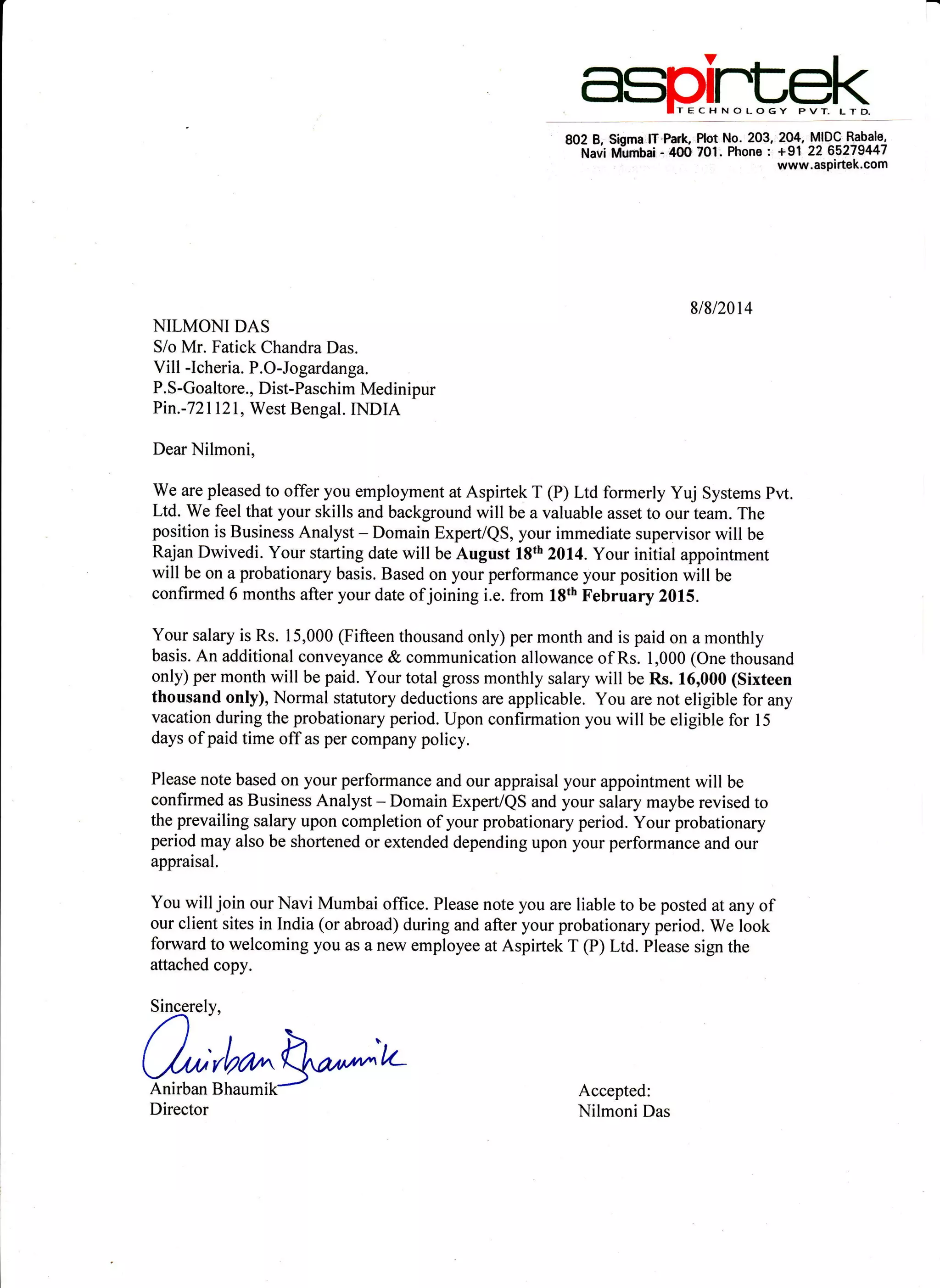offer_Letter__Nilmoni_Das[1] | PDF
