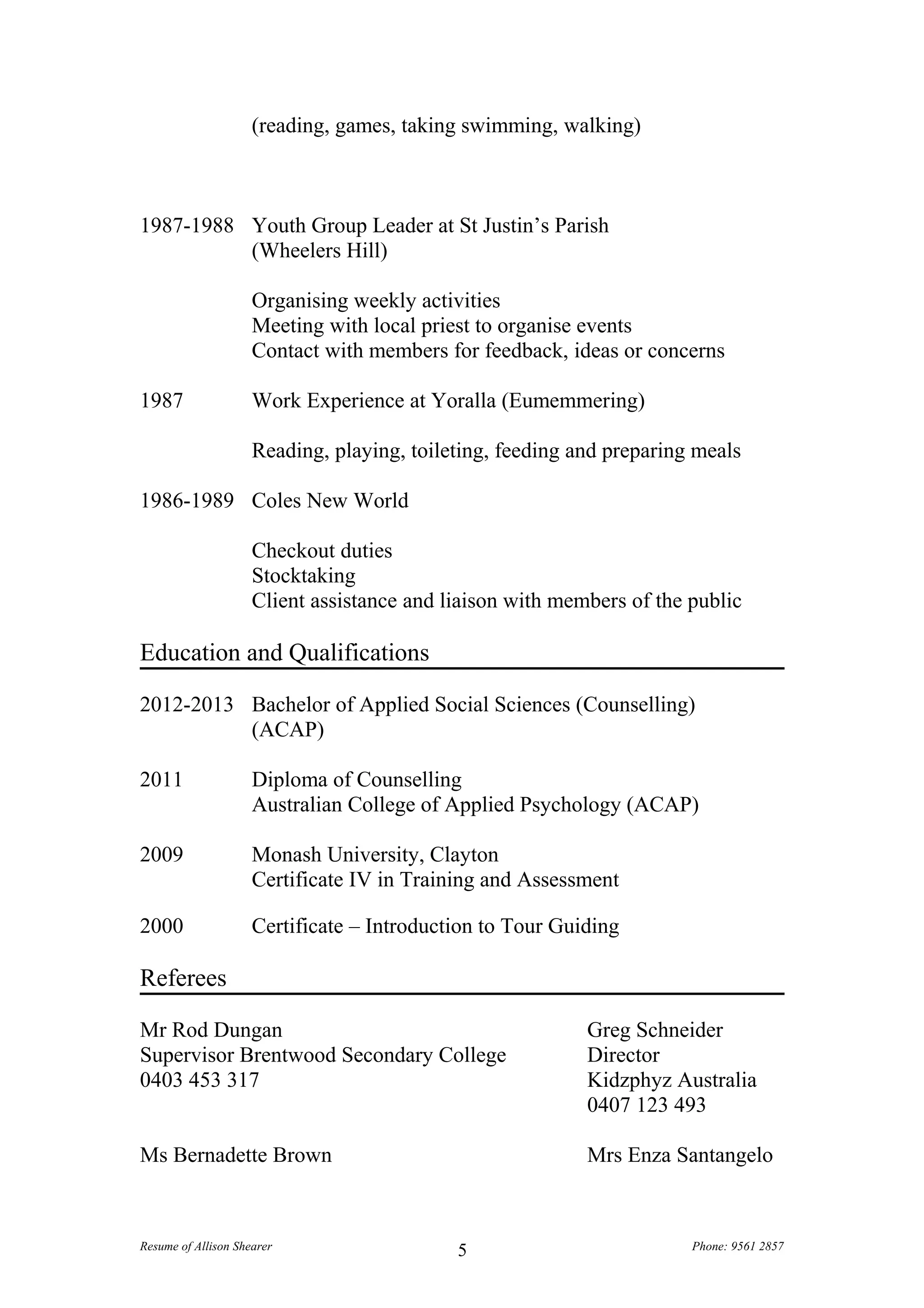 Allison Resume | DOC