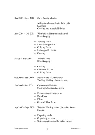 Allison Resume | DOC