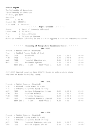 S4308474_UNOFFICIAL_TRANSCRIPT_004482609 | PDF