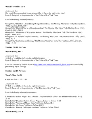Opinion Writing_Fall 2016_Beinart | PDF