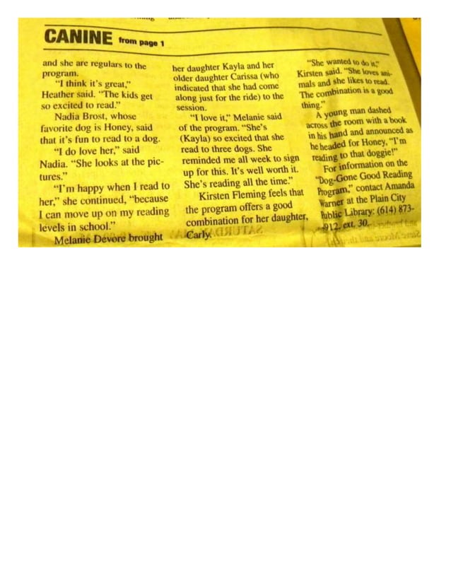 Therapy Dogs Article | PDF