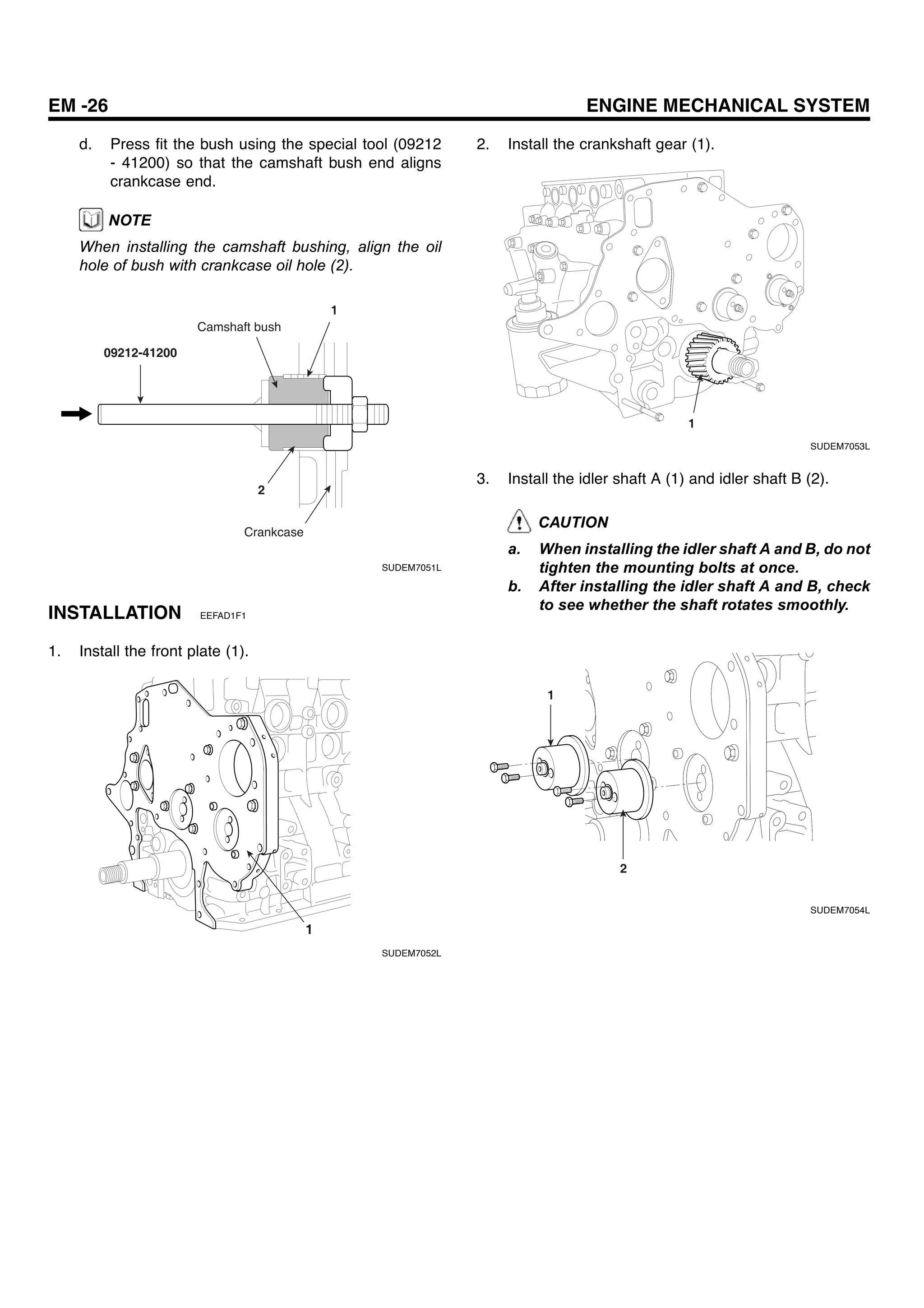 Hyundai D4DD engine manual | PDF