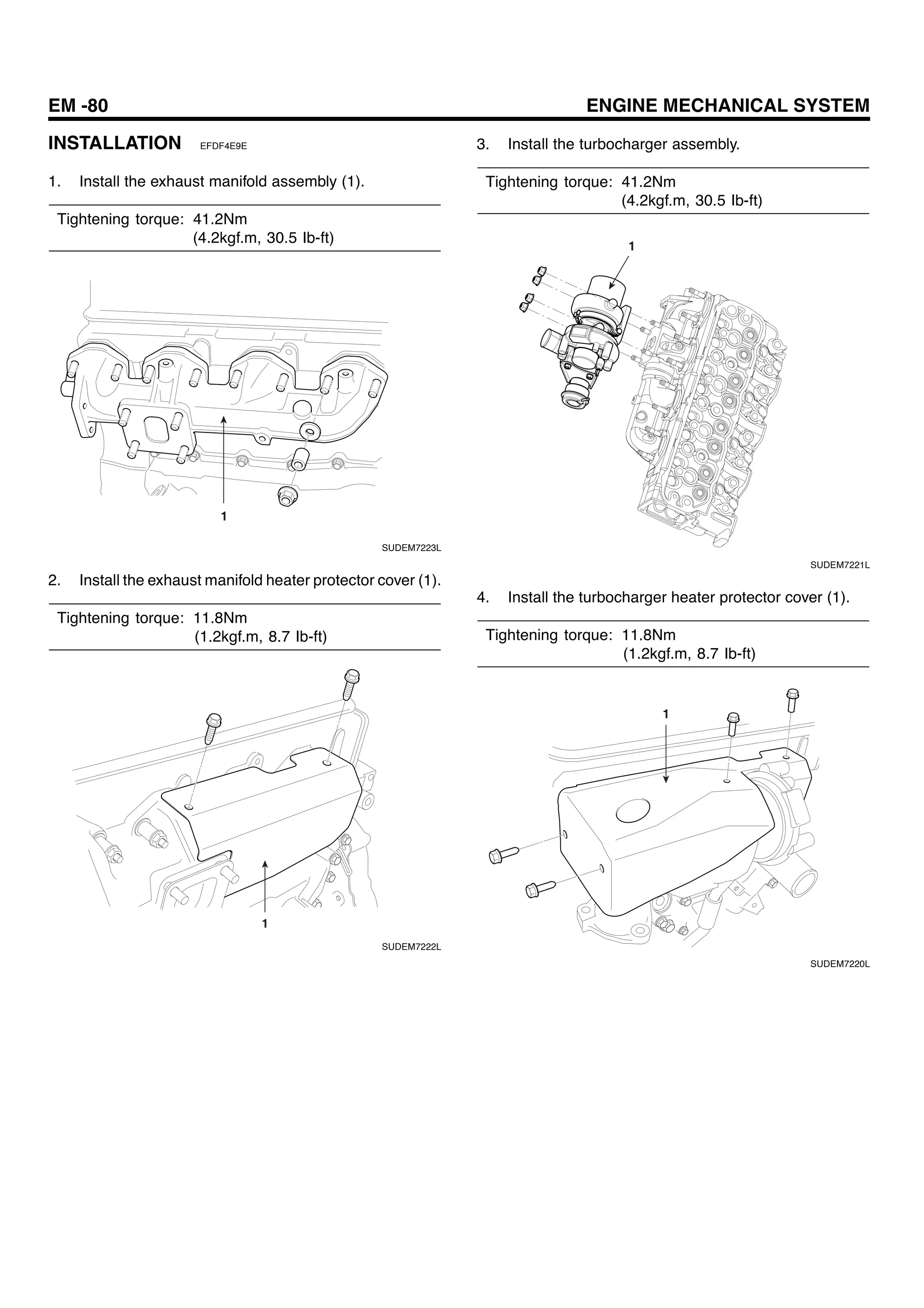 Hyundai D4DD engine manual | PDF