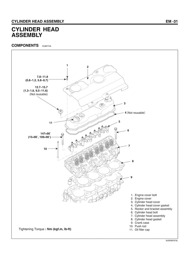 Hyundai D4DD engine manual | PDF | Auto Parts | Automotive