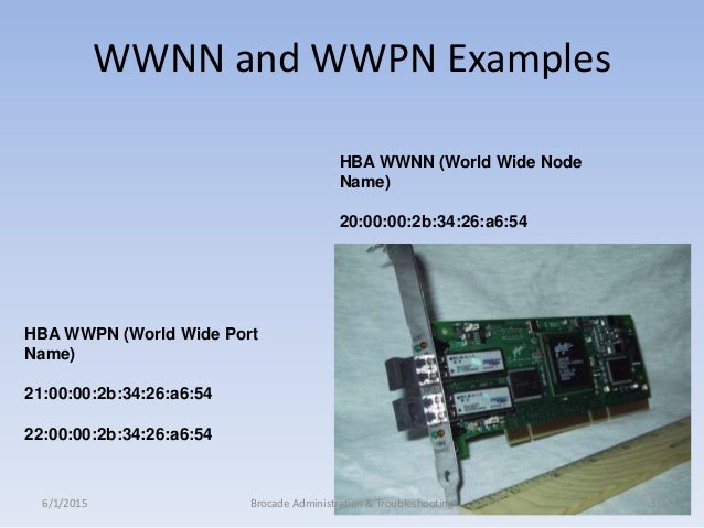 Brocade Administration & troubleshooting