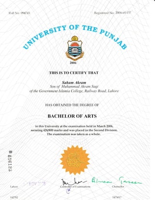 BA Degree | PDF