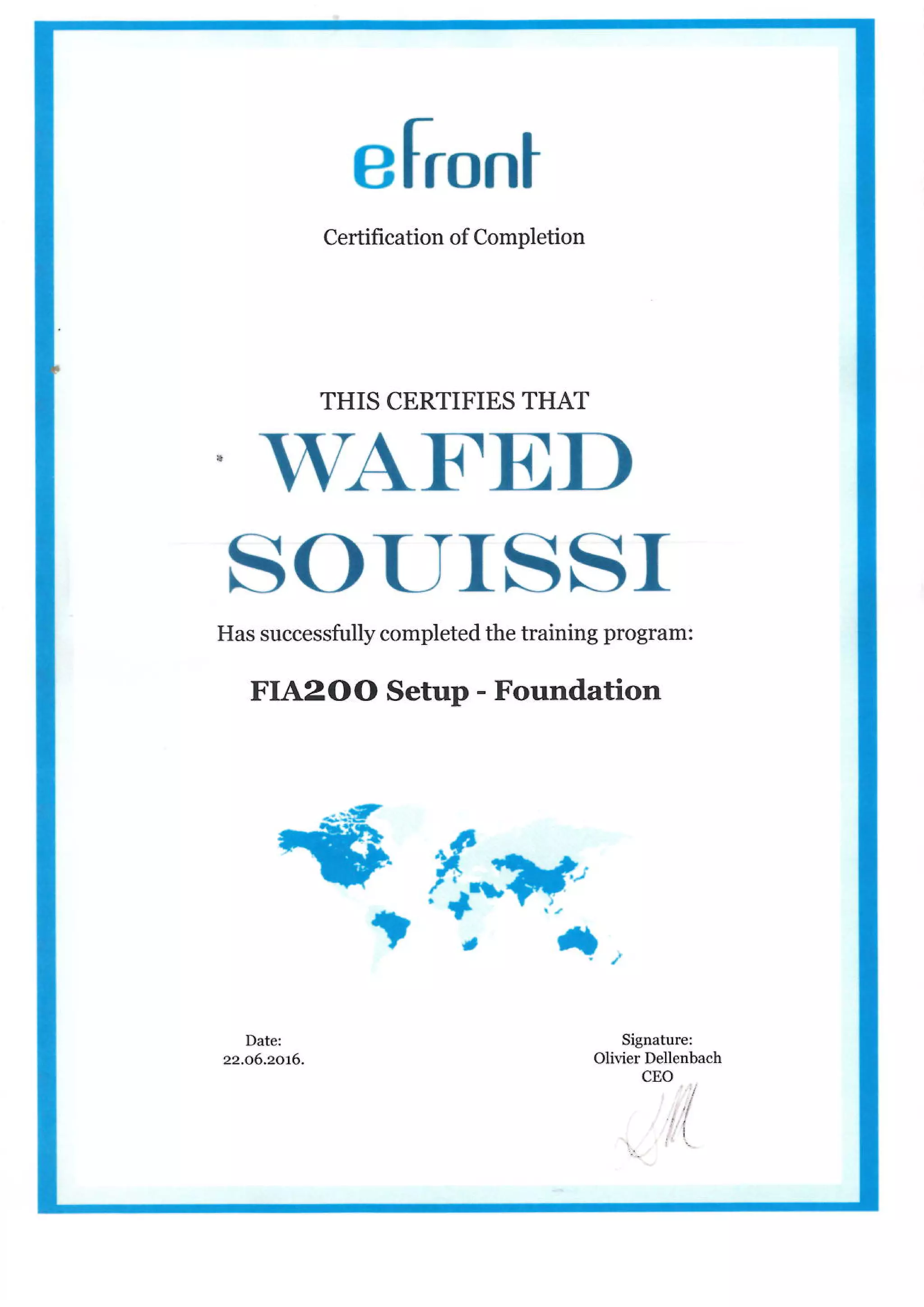 FIA 200 Certificate | PDF