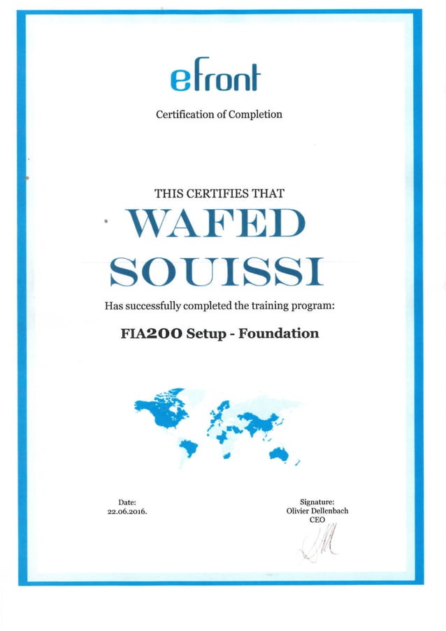 FIA 200 Certificate | PDF