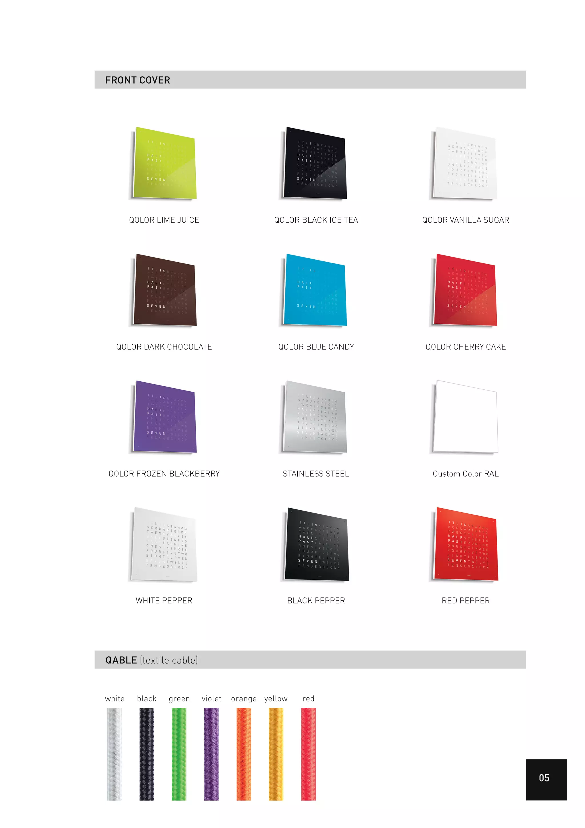 QLOCKTWO CATALOGUE 2014 | PDF