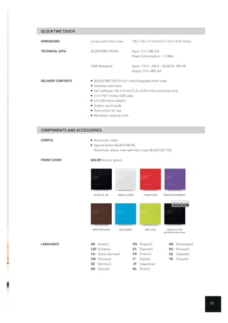 QLOCKTWO CATALOGUE 2014 | PDF | Computer Peripherals | Computing