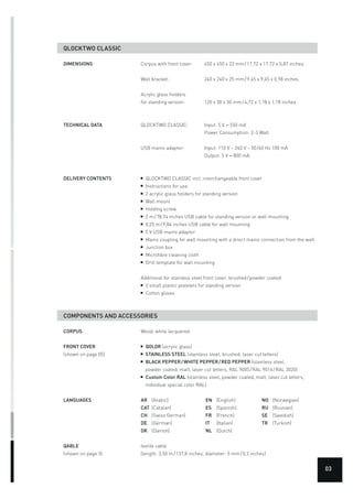 QLOCKTWO CATALOGUE 2014 | PDF | Computer Peripherals | Computing