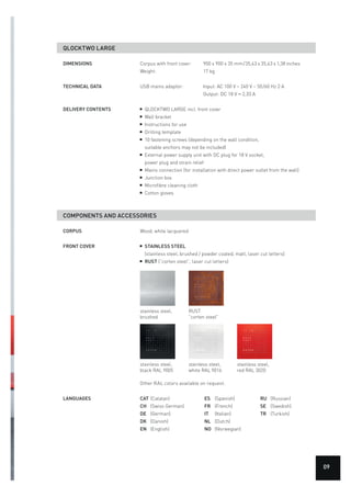 QLOCKTWO CATALOGUE 2014 | PDF | Computer Peripherals | Computing