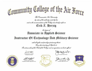 CCAF - Instructor of Technology | PDF
