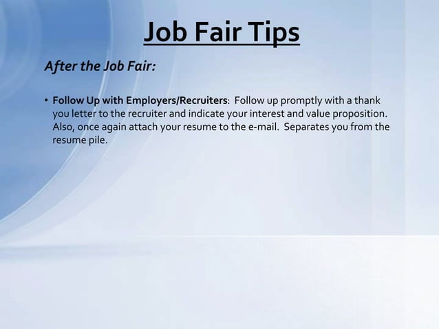 Job Fair Presentation | PPTX