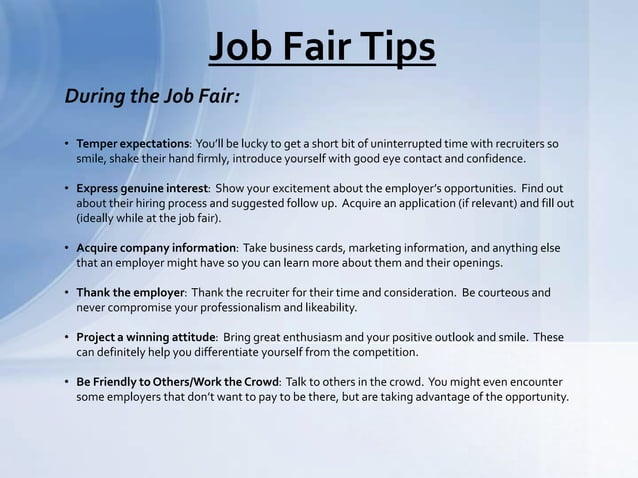 Job Fair Presentation | PPTX