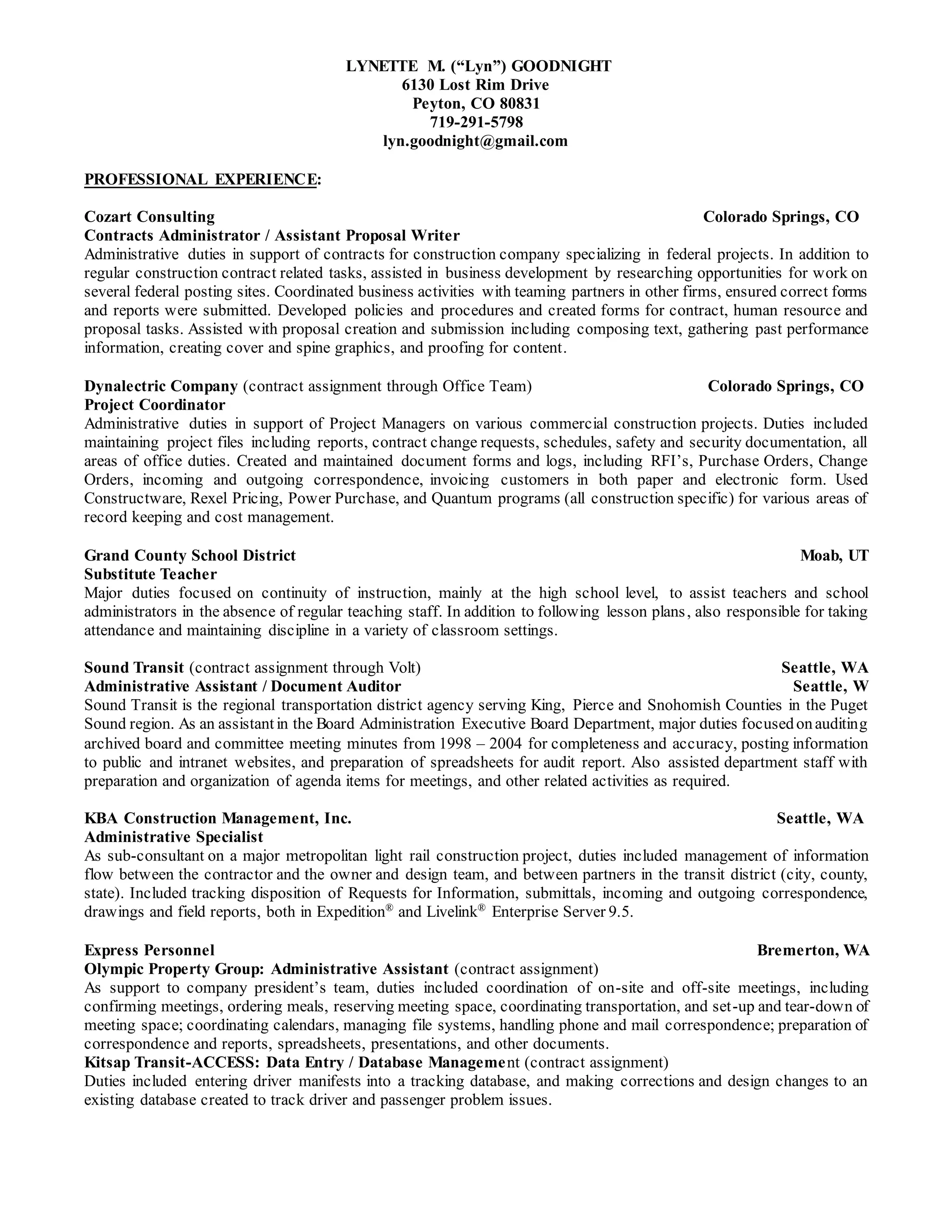 LynResume01-16 | DOCX | Computer Software and Applications | Computing