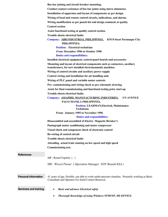 Allan Borja CV | DOC