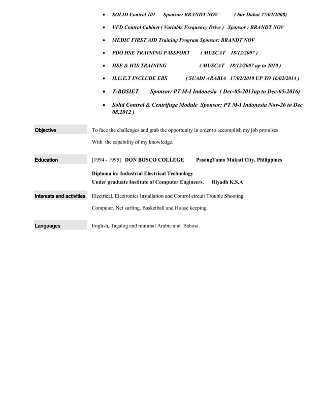 Allan Borja CV | DOC