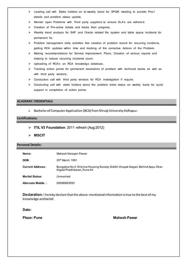 Mahesh Pawar Resume | PDF Mahesh Pawar Resume | PDF