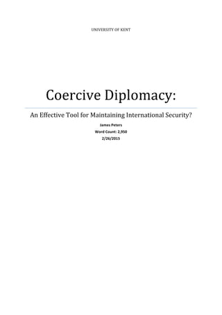 Coercive-Diplomacy | PDF