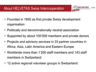 HELVETASinNepal_60Years_20062016 | PPT