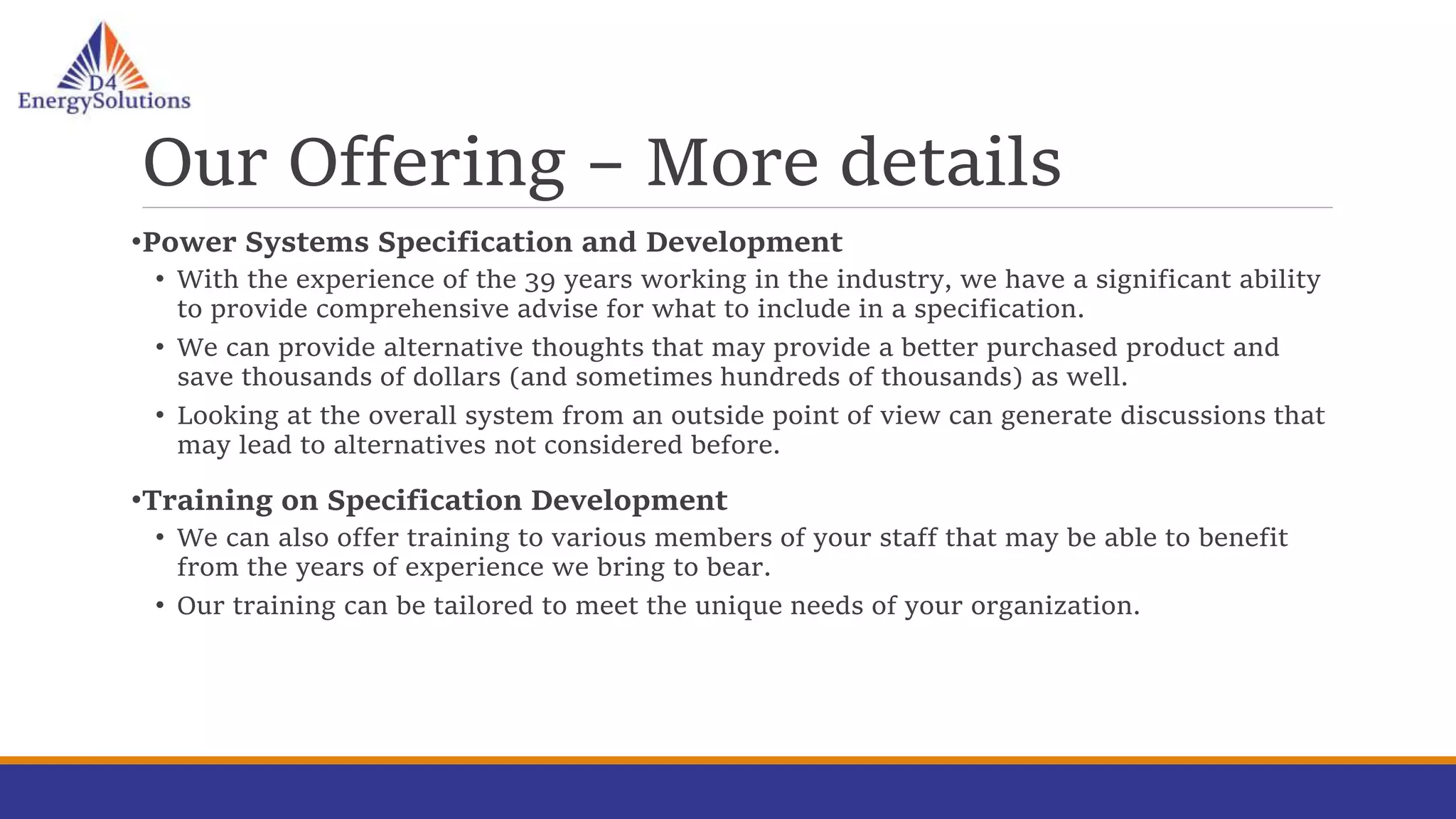 D4 energysolutions presentation | PPTX