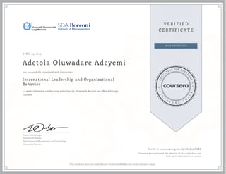 ILOB Bocconi Cert | PPT