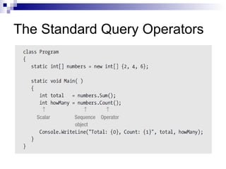 D4 Introduction to LINQ | PPT