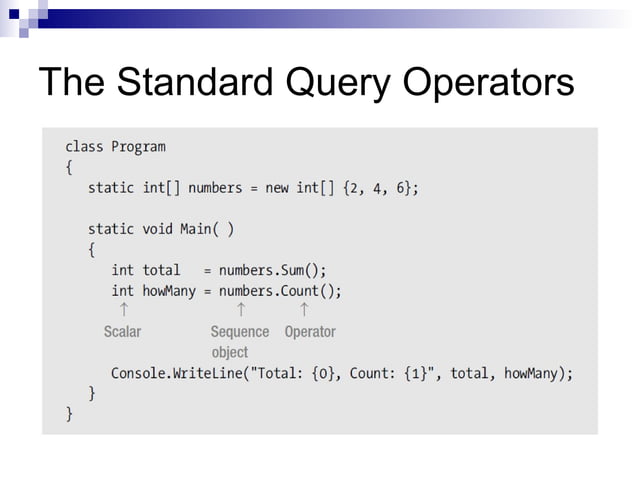 D4 Introduction to LINQ | PPT | Databases | Computer Software and Applications