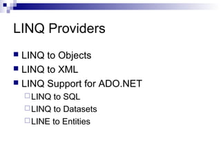 D4 Introduction to LINQ | PPT