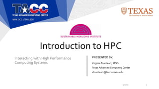 Intro to HPC | PPT