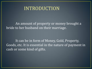 Dowry System | PPTX