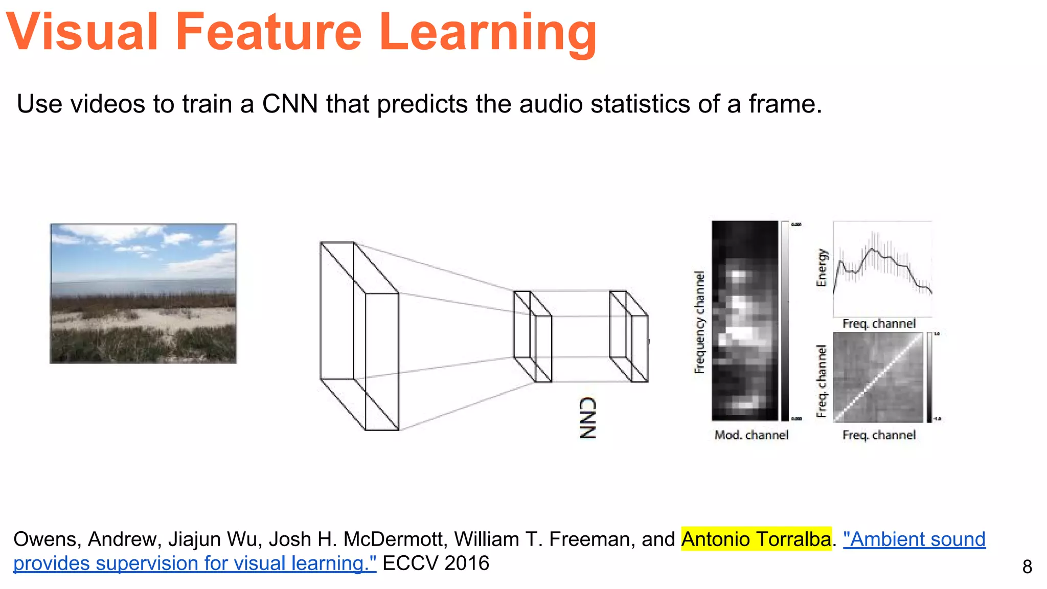 Deep Audio and Vision (DLSL D2L4 2018 UPC Deep Learning for Speech and Language) | PDF