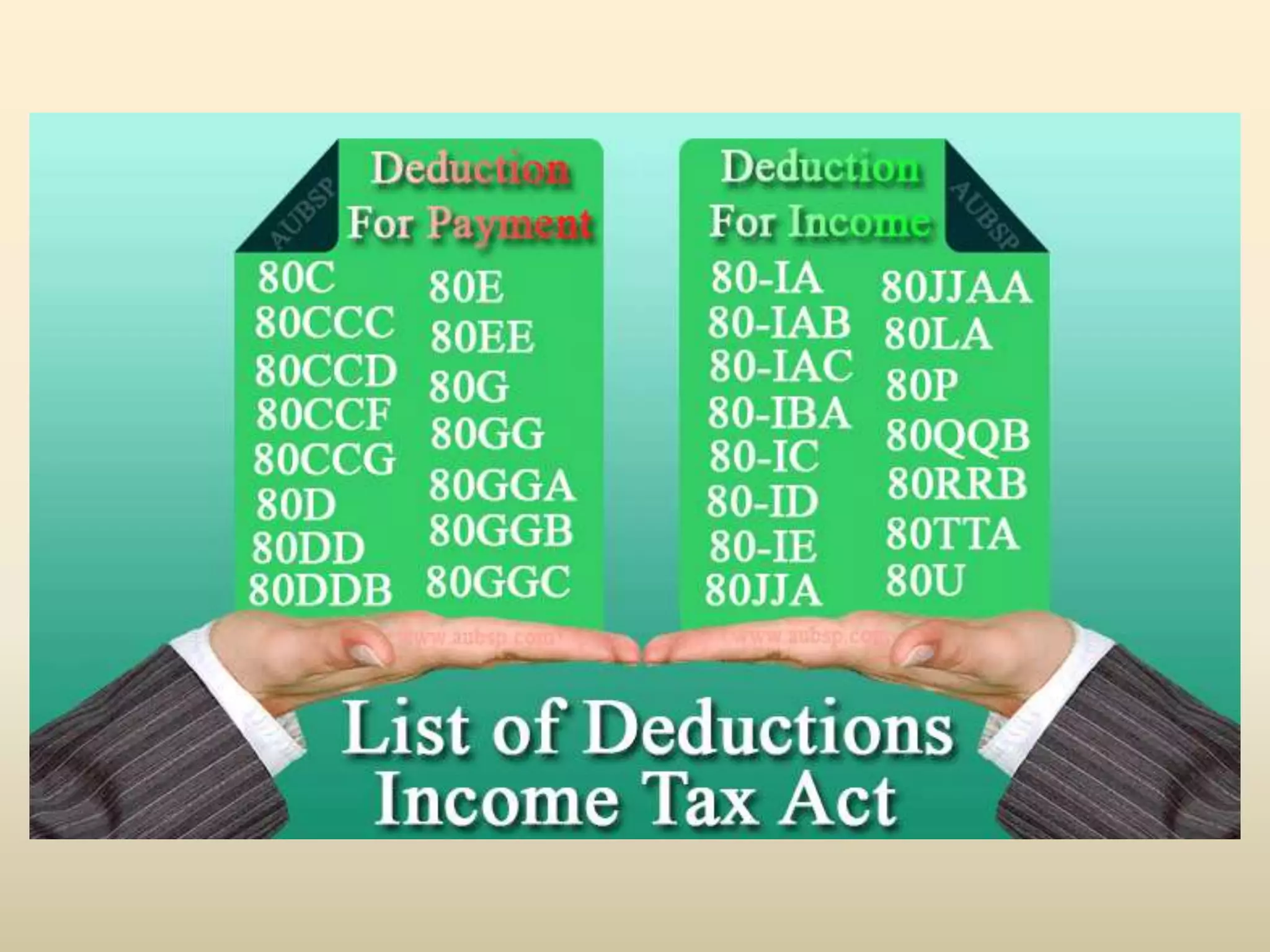 Deductions from gross total income | PPTX