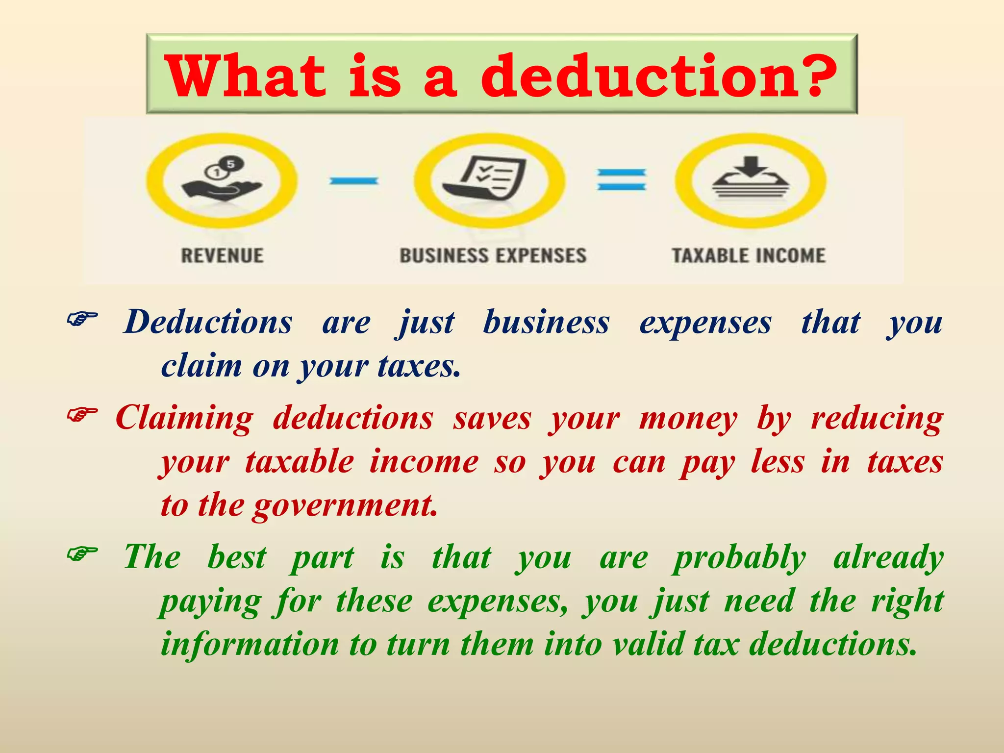 Deductions from gross total income | PPTX