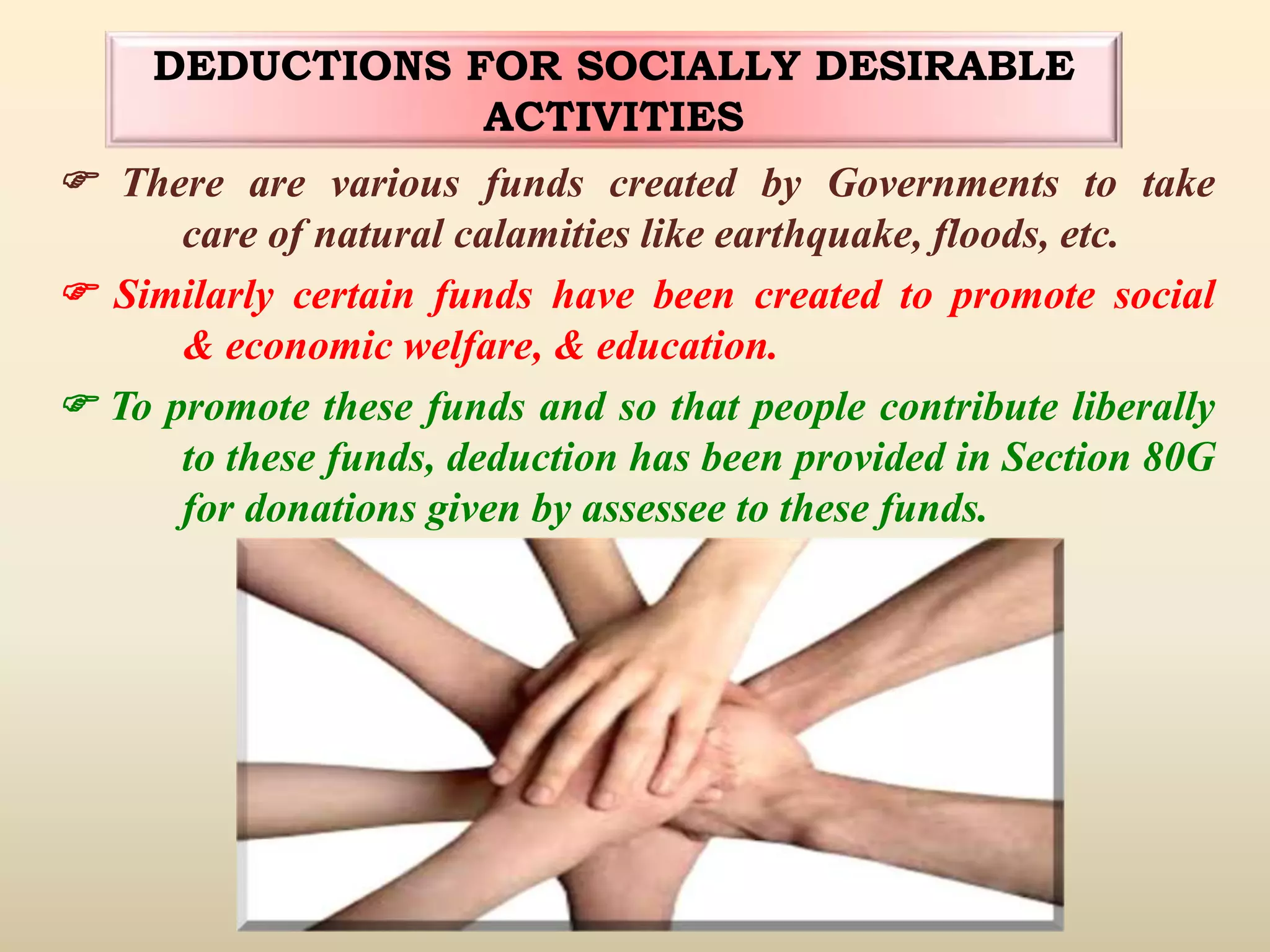 Deductions from gross total income | PPTX