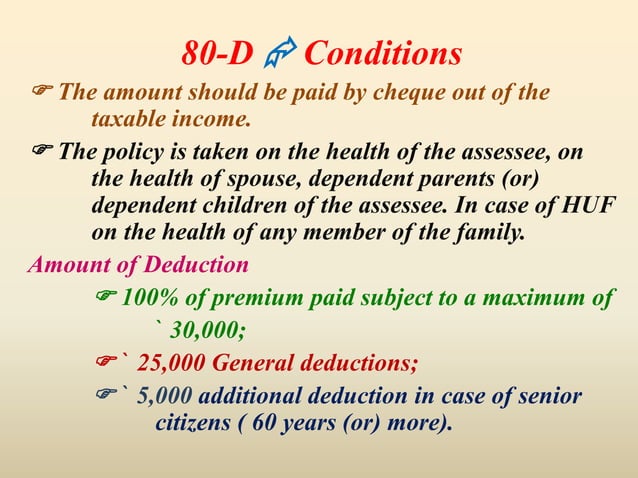 Deductions from gross total income | PPTX