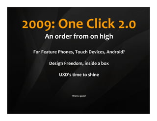 Bringing It All Together: One Click Case Study | PDF