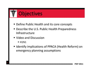 Public Health 101: What Every Emergency Manager Needs to Know | PDF