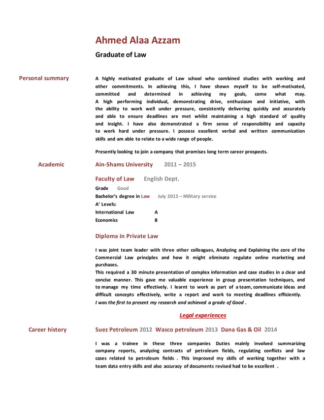 ahmed azzam last cv | PDF