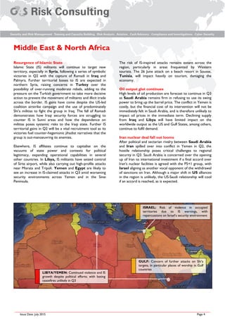 Global Forecast Q3 by G4S Risk Consulting | PDF