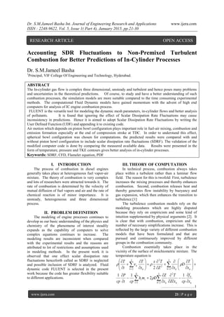 Accounting SDR Fluctuations to Non-Premixed Turbulent Combustion for Better Predictions of In ...