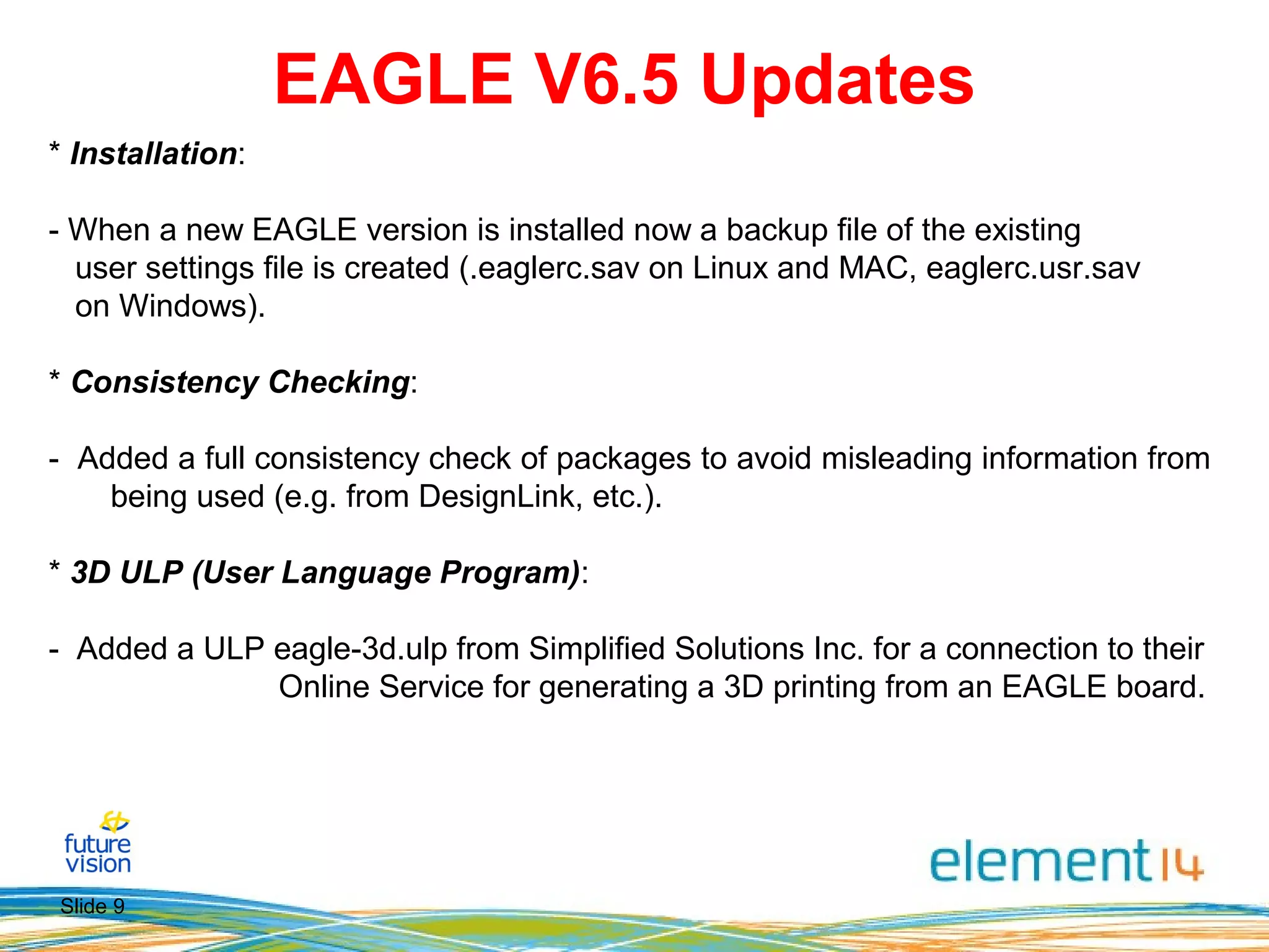 EAGLE CadSoft v6.5 Powerpoint Presentation | PPT
